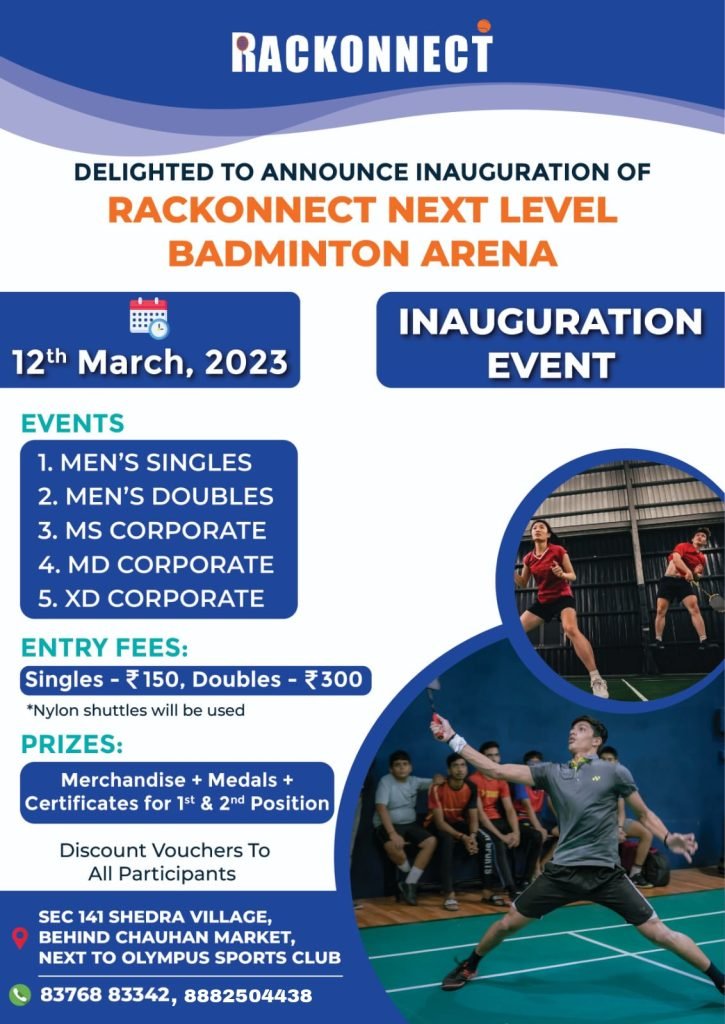 Rackonnect Next Level Badminton Inauguration Event - Badmintonpb